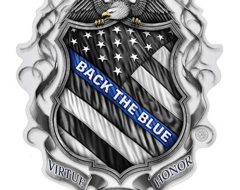 Support the Police Vinyl Window Decal - Etsy