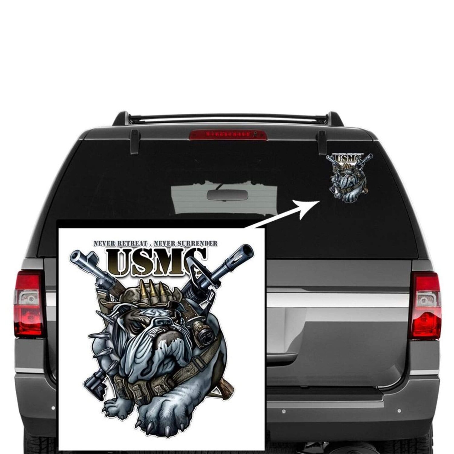 Never Retreat Never Surrender Marine Corps Reflective Decal - Etsy