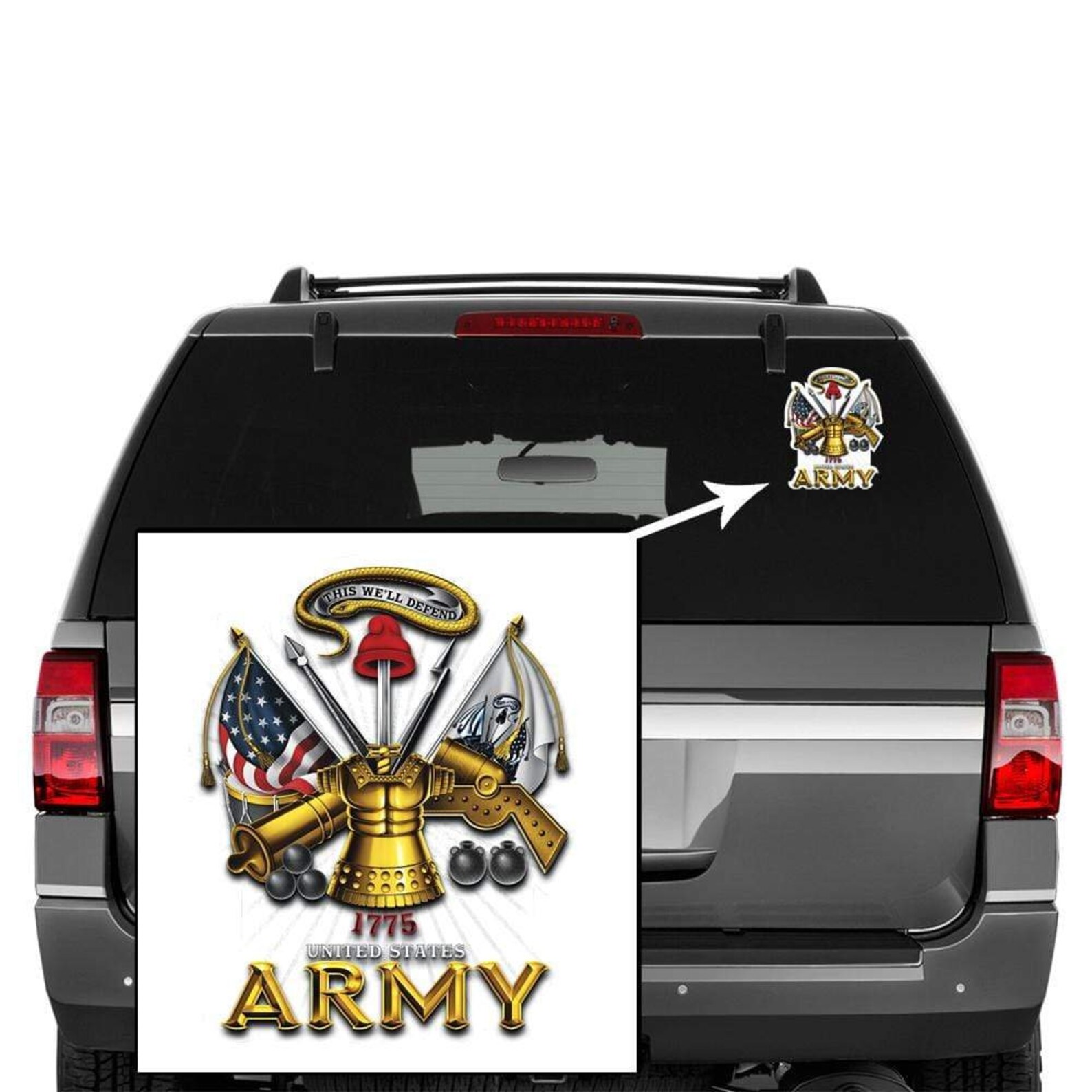Army Antique Armor Premium Reflective Decal - Etsy