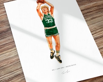 Larry Bird Celtics Poster - Etsy
