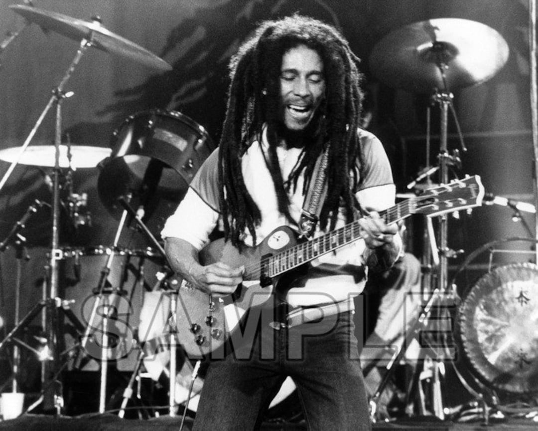 8x10 Photo Bob Marley Jamaican Reggae Singer, Songwriter in Concert - Etsy