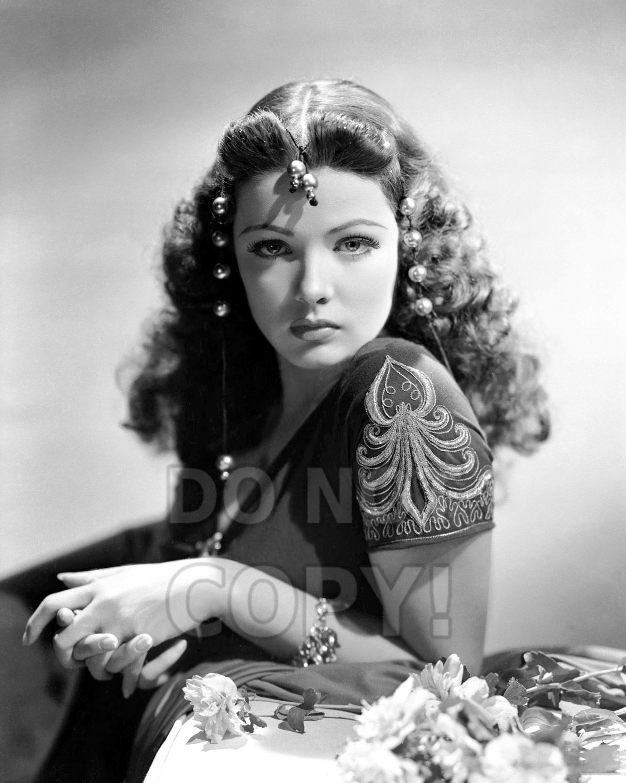 8x10 Photo Gene Tierney Pretty Sexy 1940s Movie Star Publicity Etsy
