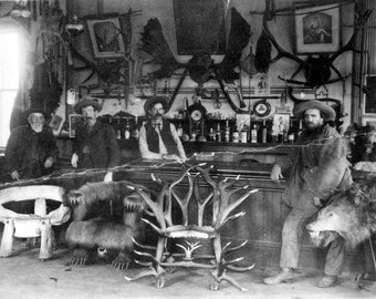 8x10 Photo of an 1890s Western Saloon 2 | Etsy