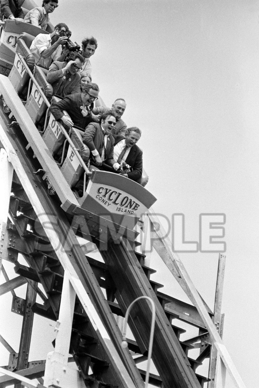 8x10 Photo the cyclone Coney Island Amusement - Etsy