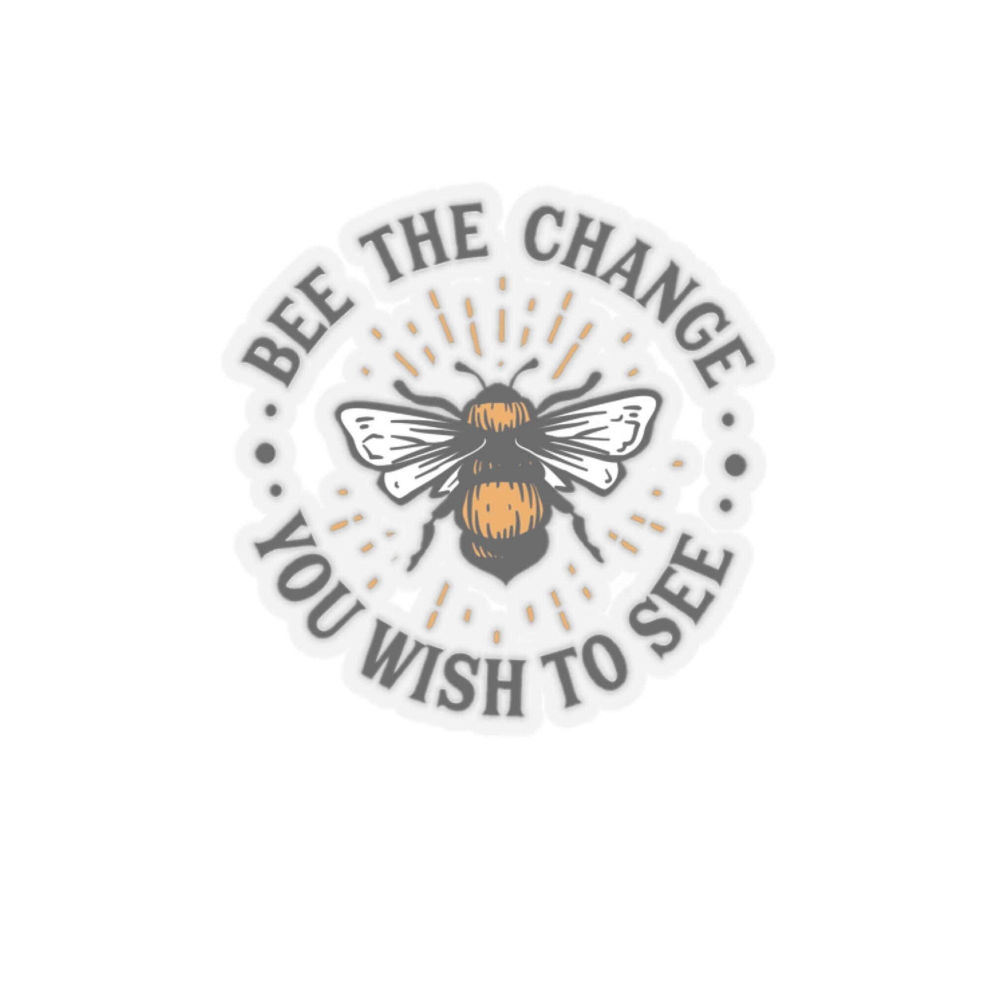 Cute Bee the Change Sticker - Etsy