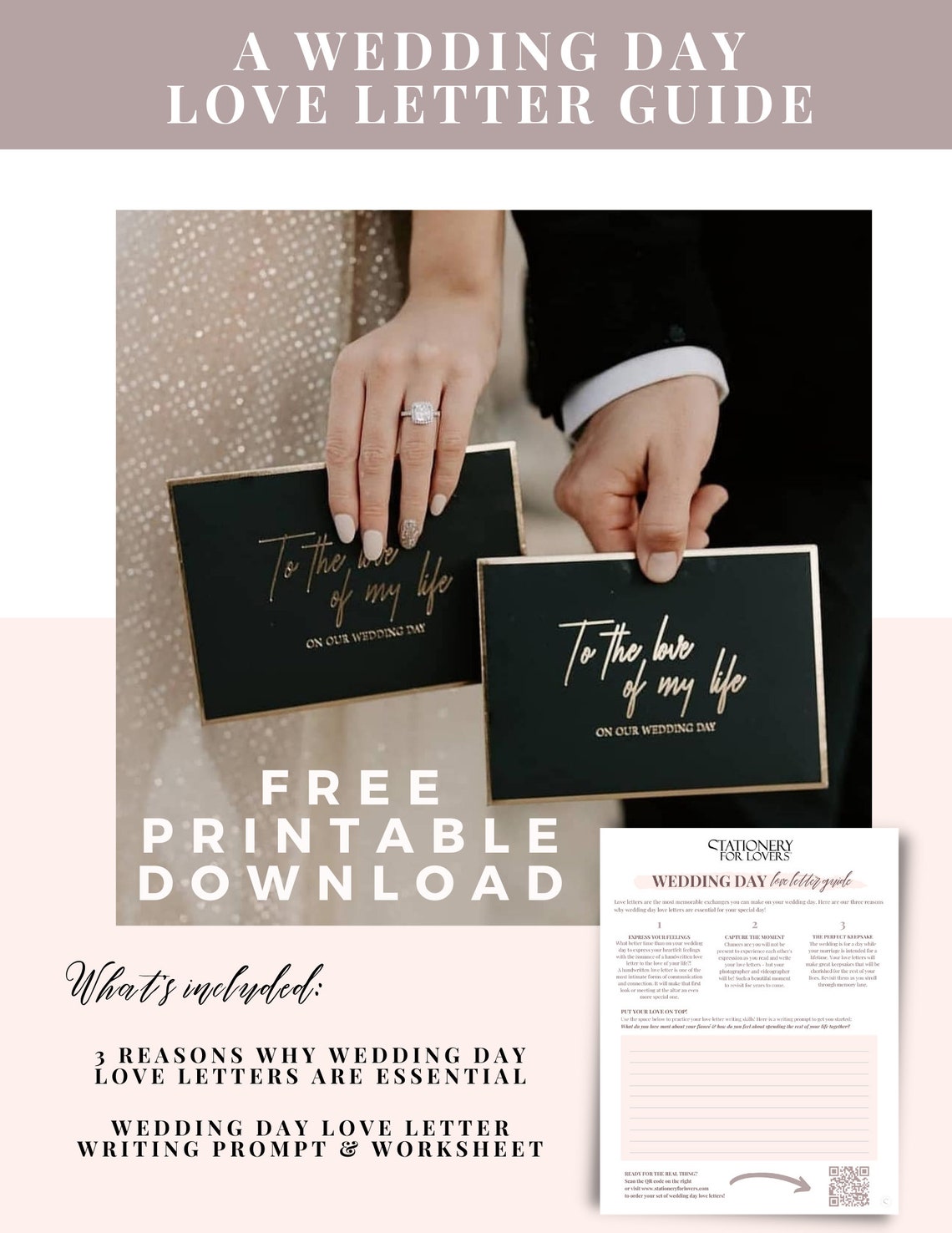 Free Download - Wedding Day & Vow Renewal Love Letter Guide and ...