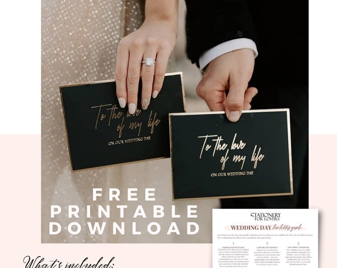 Free Download Wedding Day & Vow Renewal Love Letter Guide and Worksheet ...