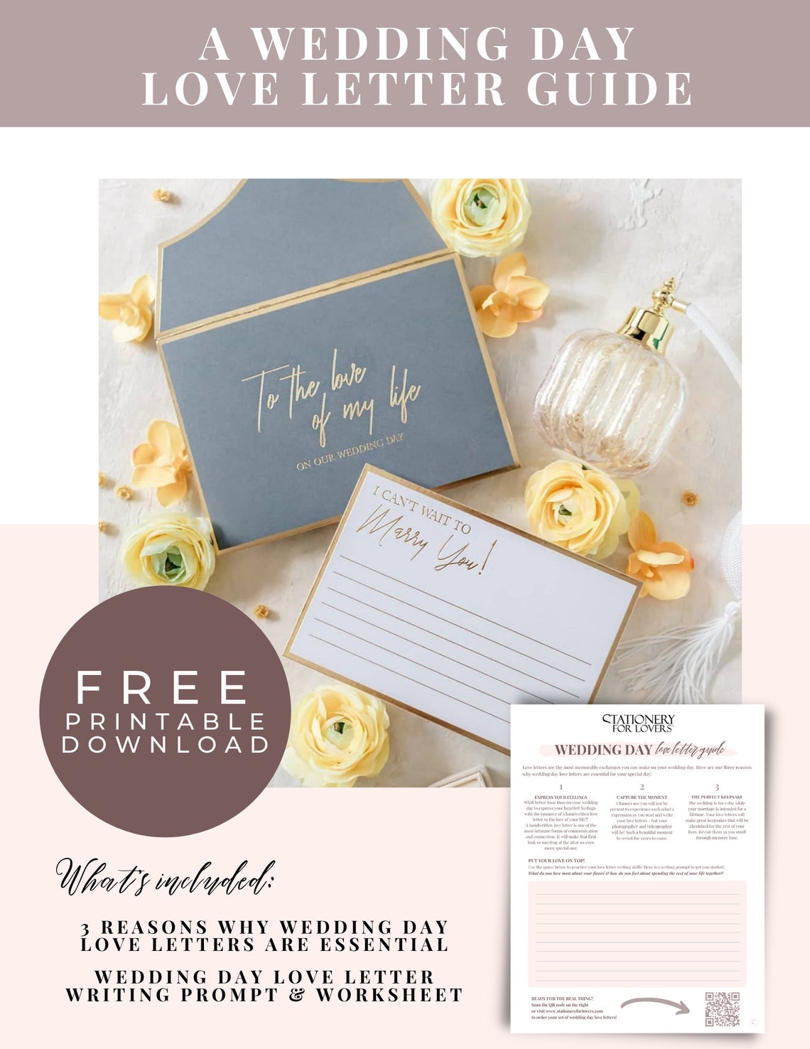 Free Download - Wedding Day & Vow Renewal Love Letter Guide and ...