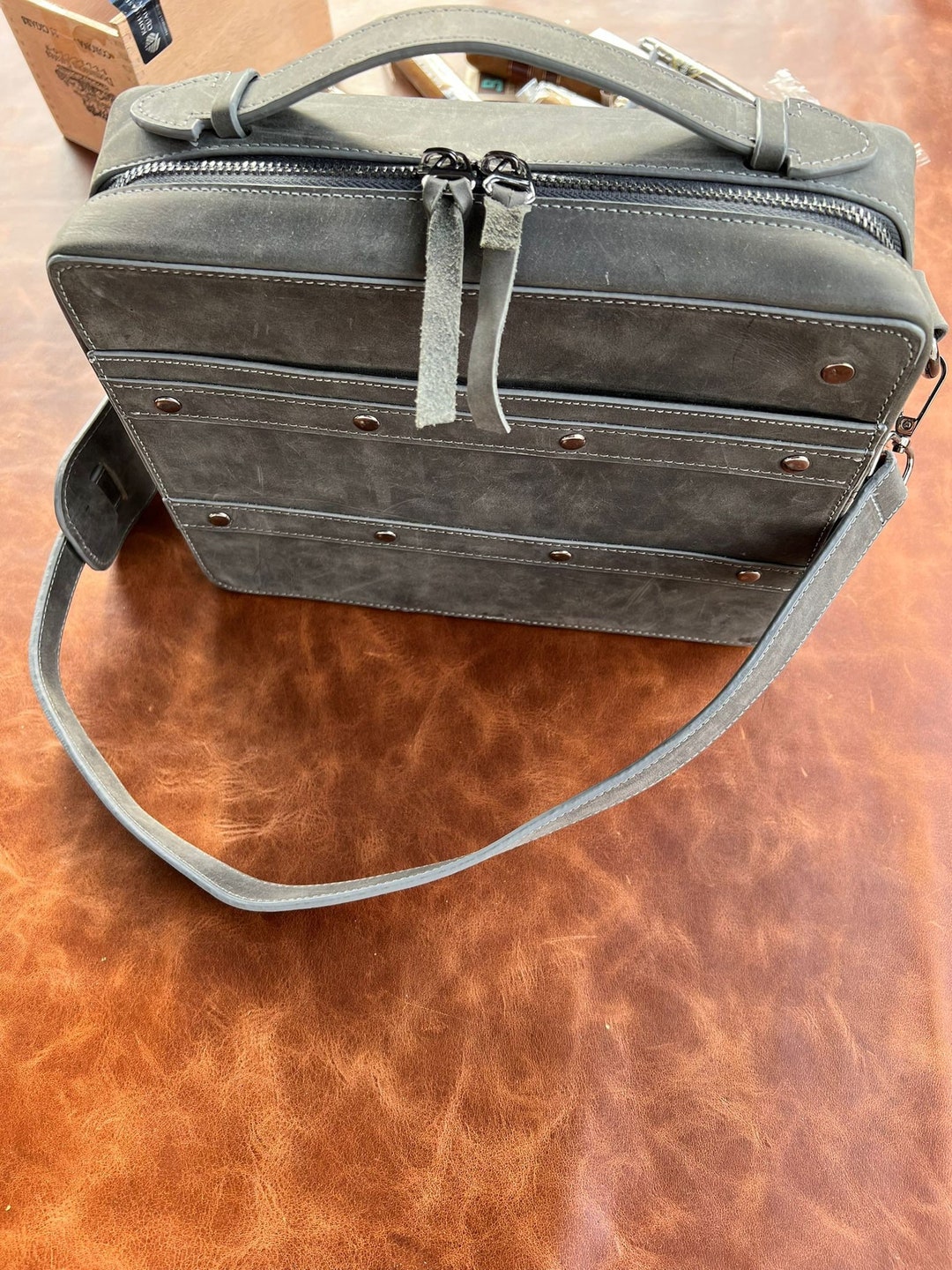 B GOODS Cigar Bag Made of Real Leather - Cigar Trunk for Cigars, Pen ...
