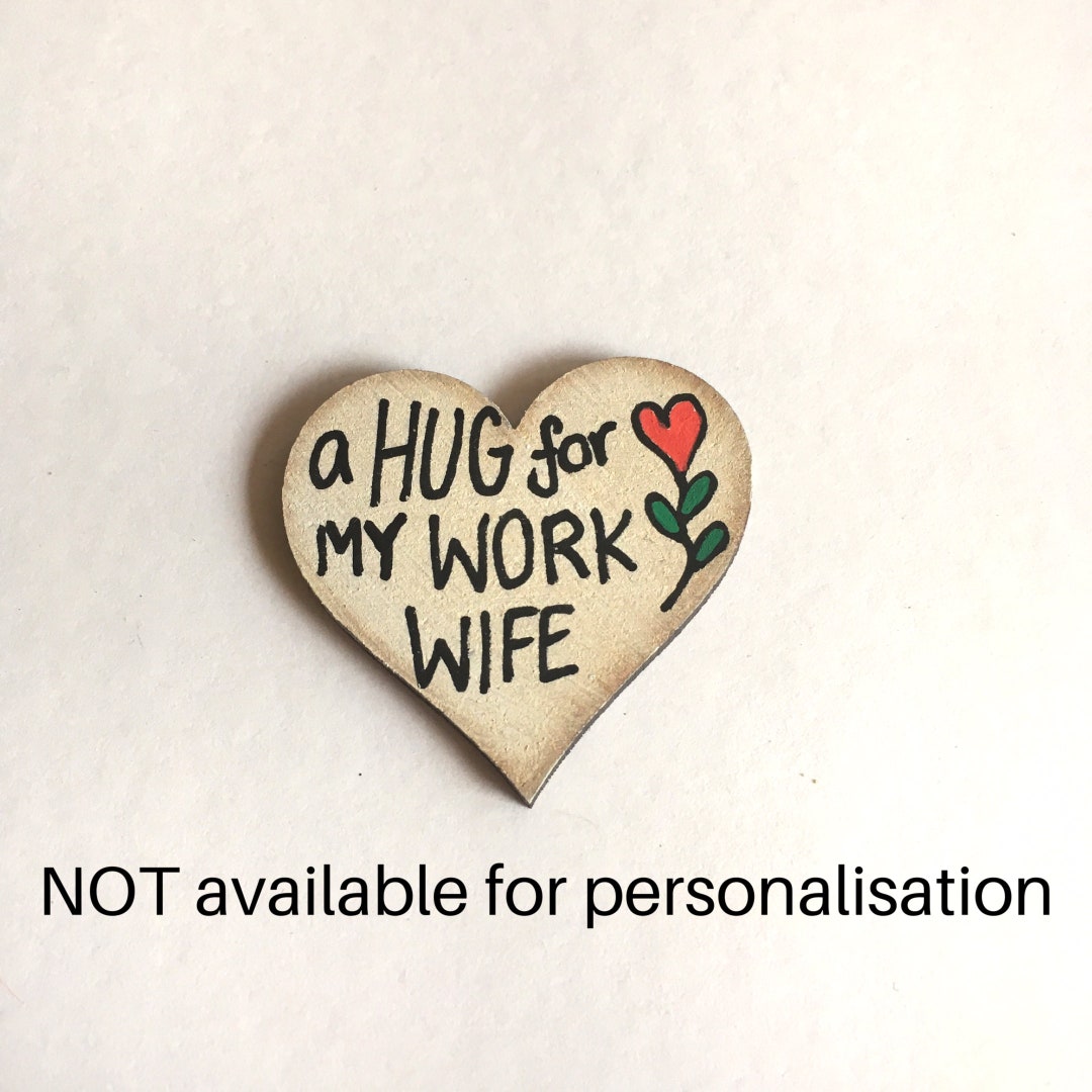 A Hug for My Work Wife Hug Token 1 Send A Hug Pocket Hug - Etsy