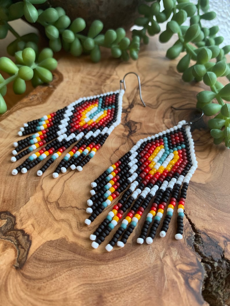 Yellowstone Inspired Eyota Earrings Native American Beaded - Etsy