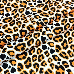 Leopard Cheetah Upholstery Fabric Animal Print Material Fashion Home ...