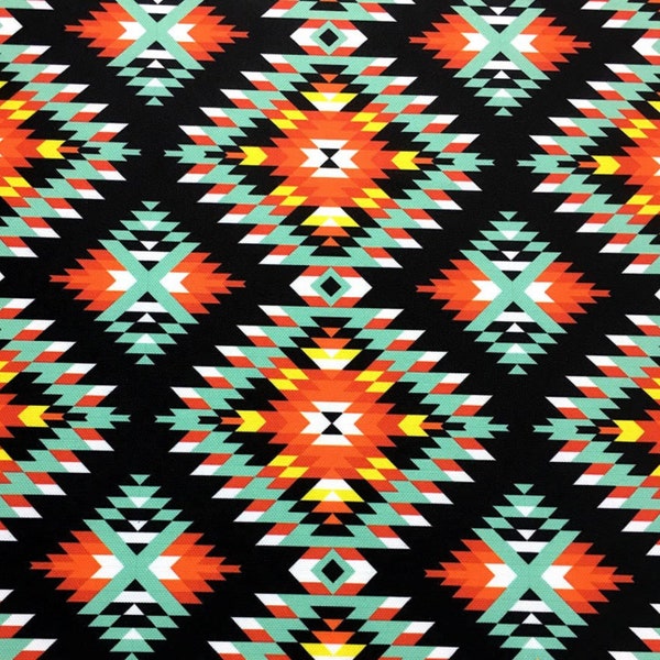 Aztec Print Fabric - Etsy UK