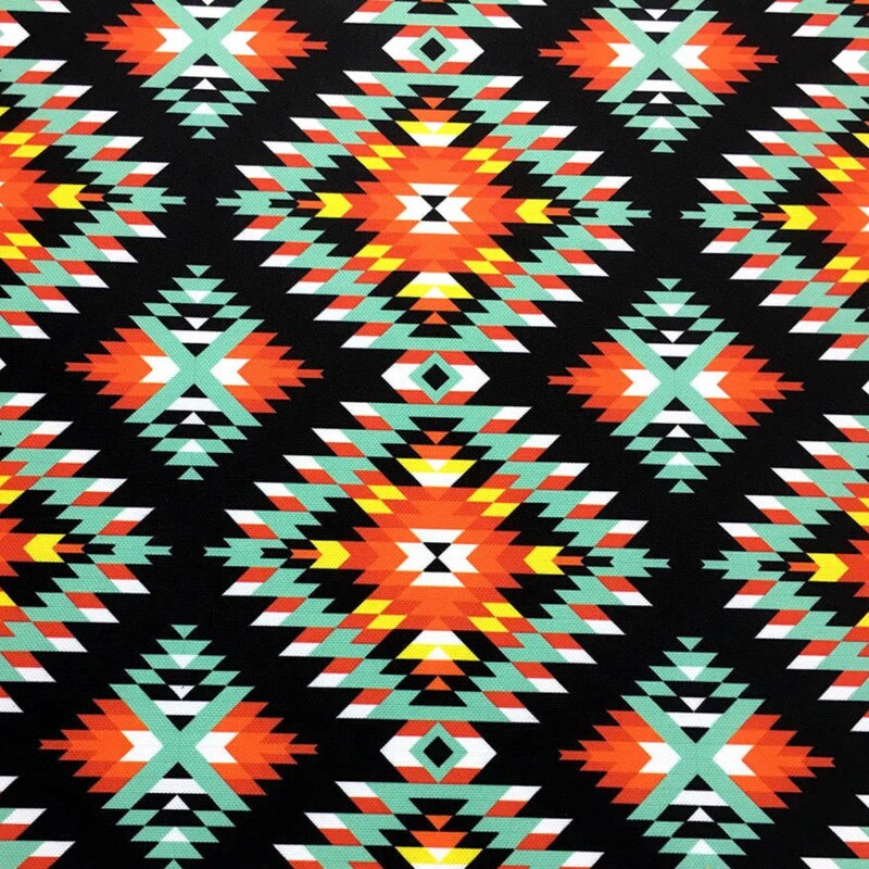 Aztec Print Fabric - Etsy UK