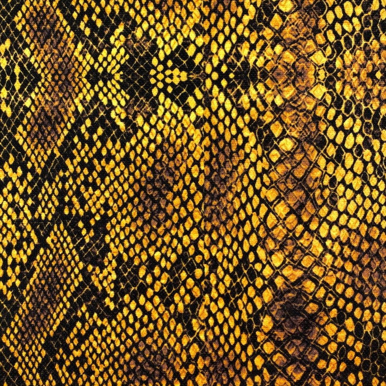 Snake Skin Fabric Python Wild Snake Animal Print Upholstery - Etsy