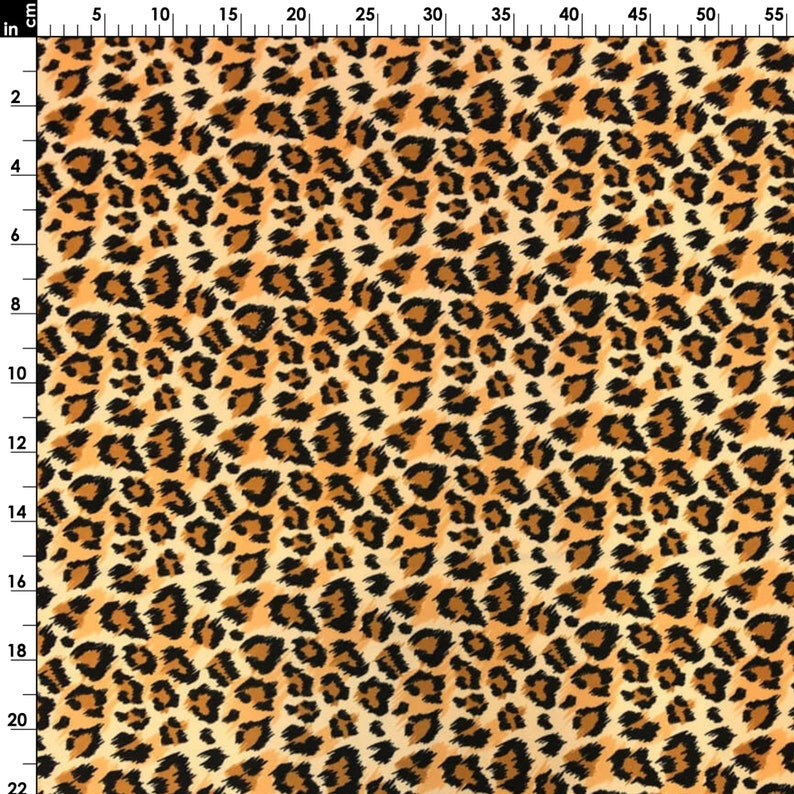 Leopard Print Upholstery Fabric Classic Cheetah Animal Print - Etsy