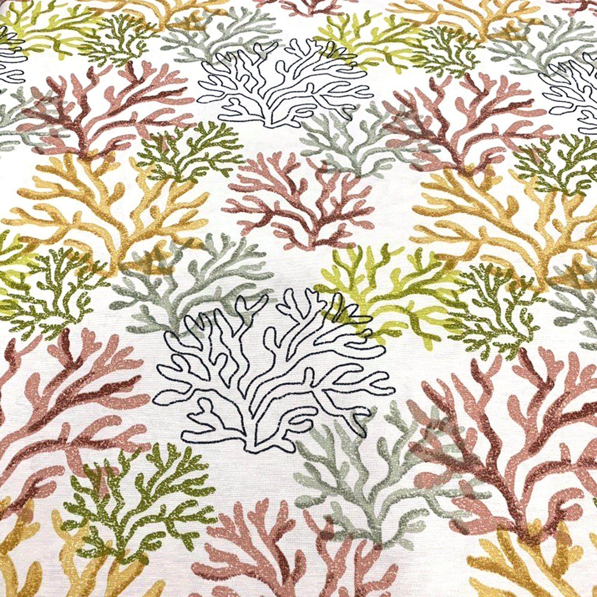 Coral Reef Canvas Fabric Water Resistant Cotton Outdoor | Etsy