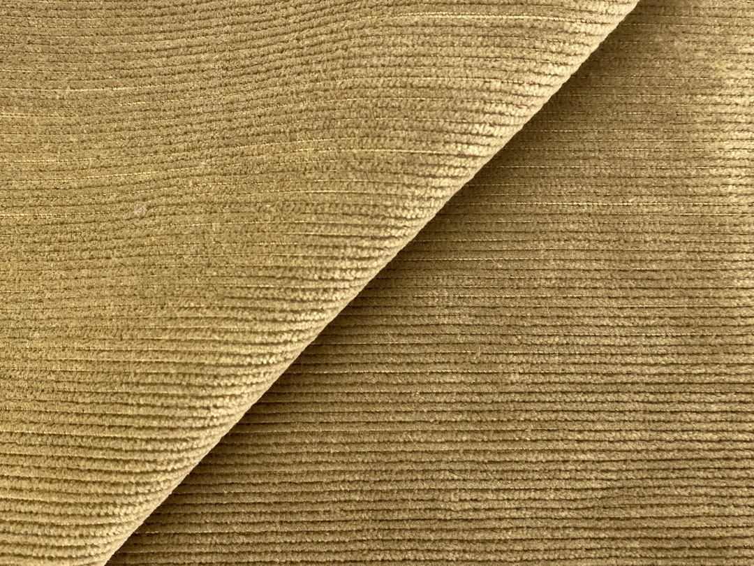 Camel Corduroy Upholstery Fabric Pinwale Needlecord Striped Velvet ...