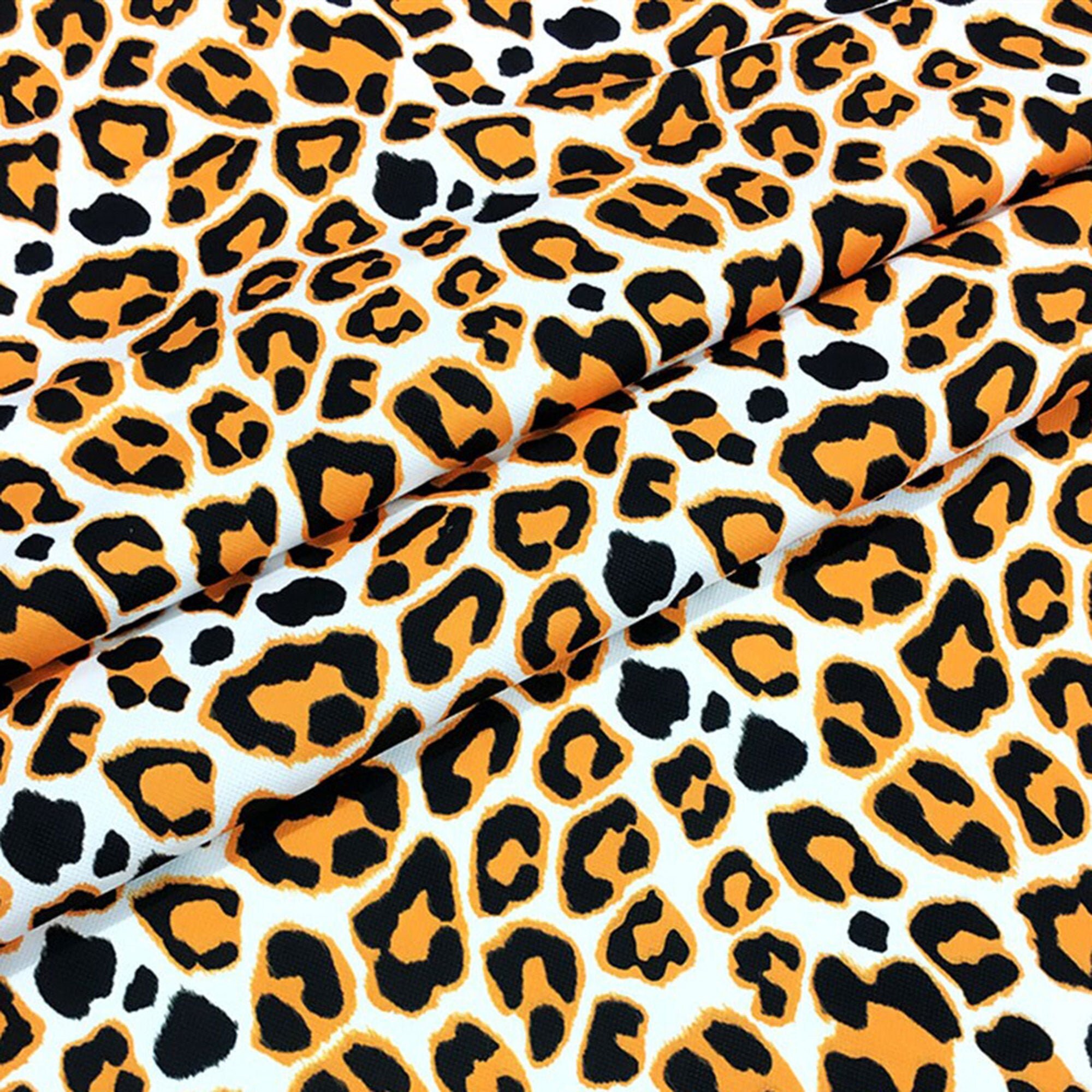 Leopard Cheetah Upholstery Fabric Animal Print Material - Etsy