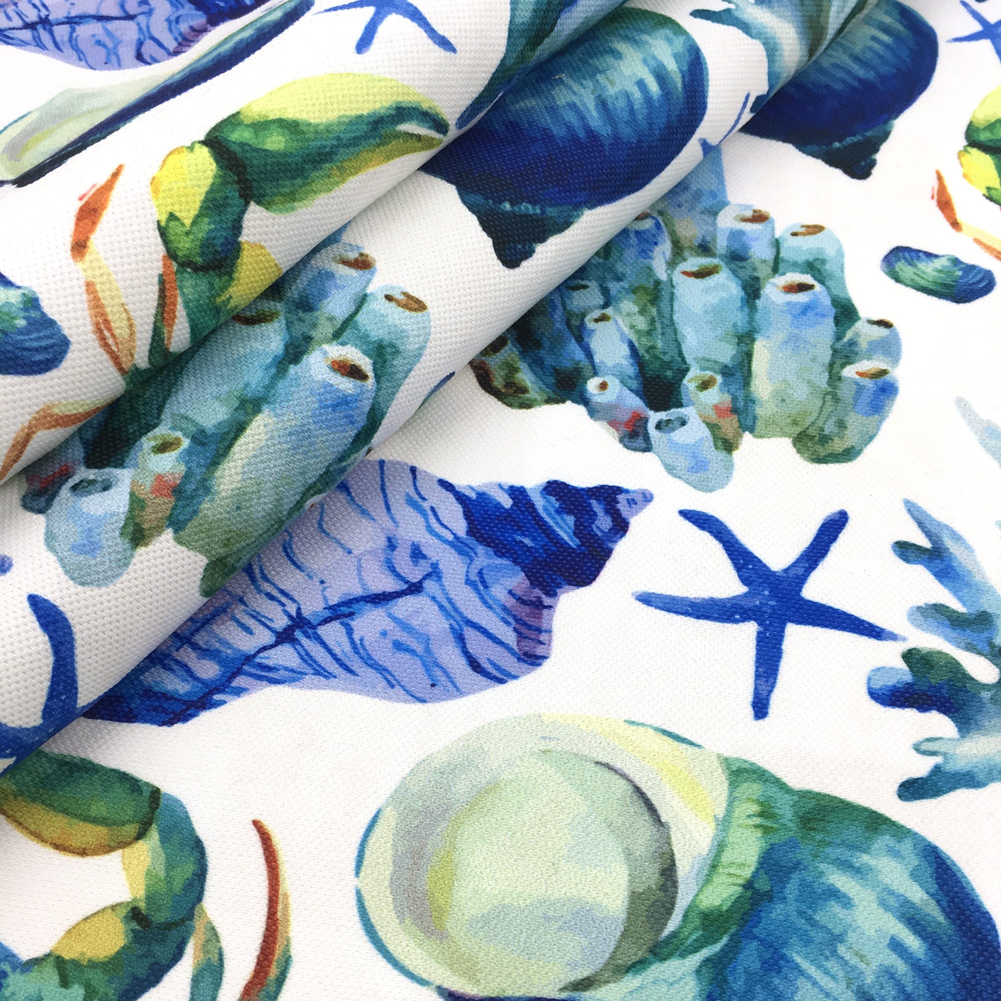 Nautical Watercolor Underwater Fabric Blue Under the Sea | Etsy