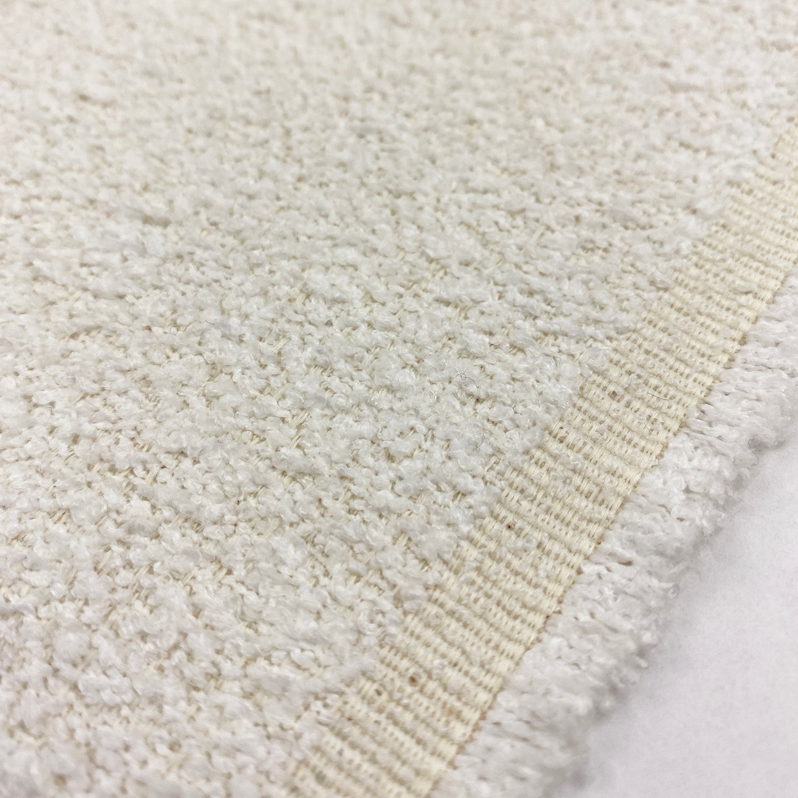 White Boucle Upholstery Fabric Textured Bouclé Home Textile - Etsy