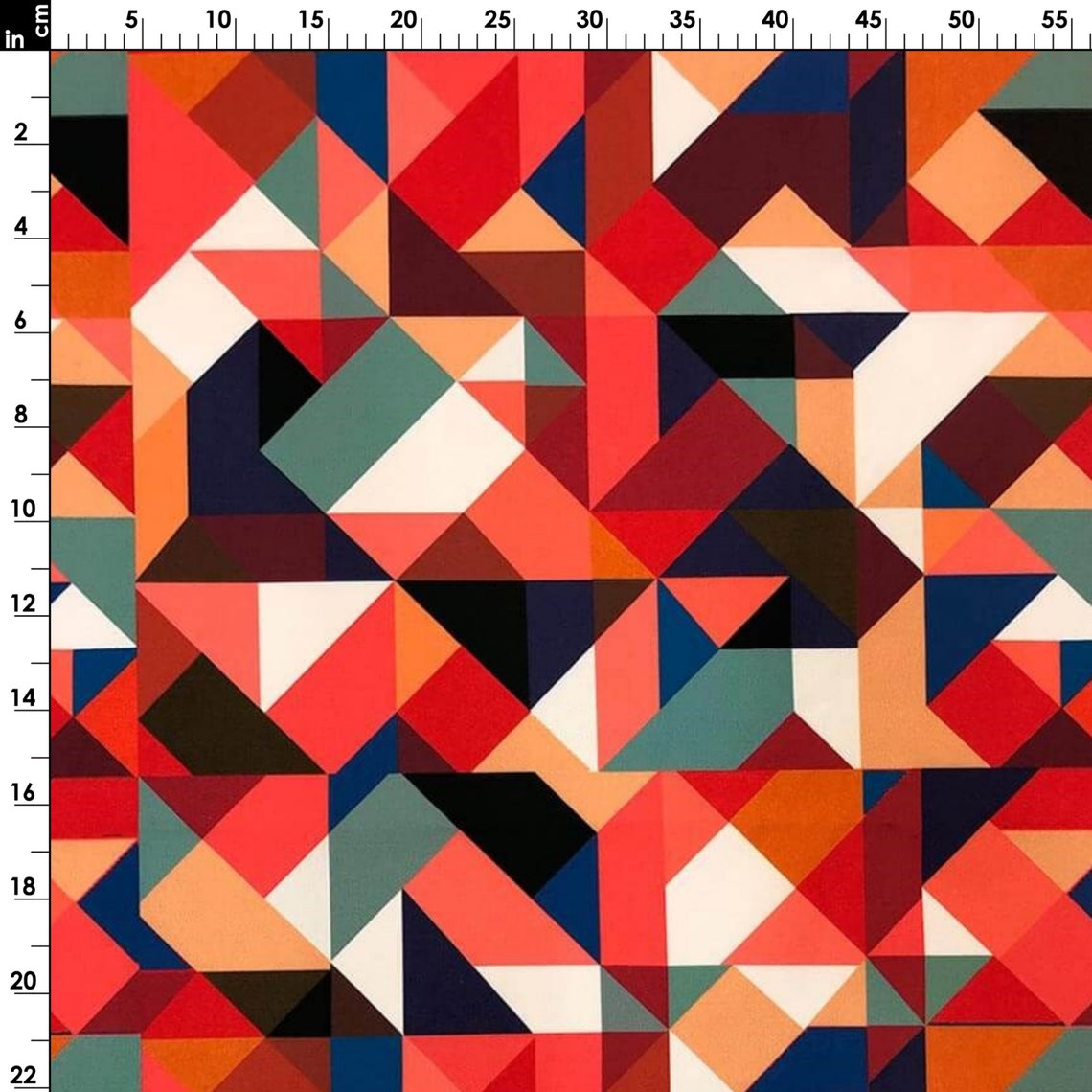 Geometric Upholstery Fabric by the Yard Vibrant Color Block - Etsy