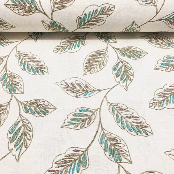 Leaf Print Fabric - Etsy