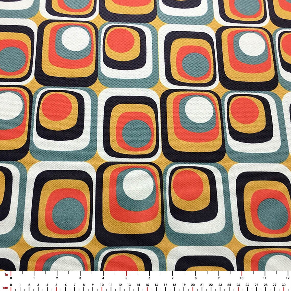 Retro Vintage Upholstery Fabric 60s 70s Mid Century Modern | Etsy