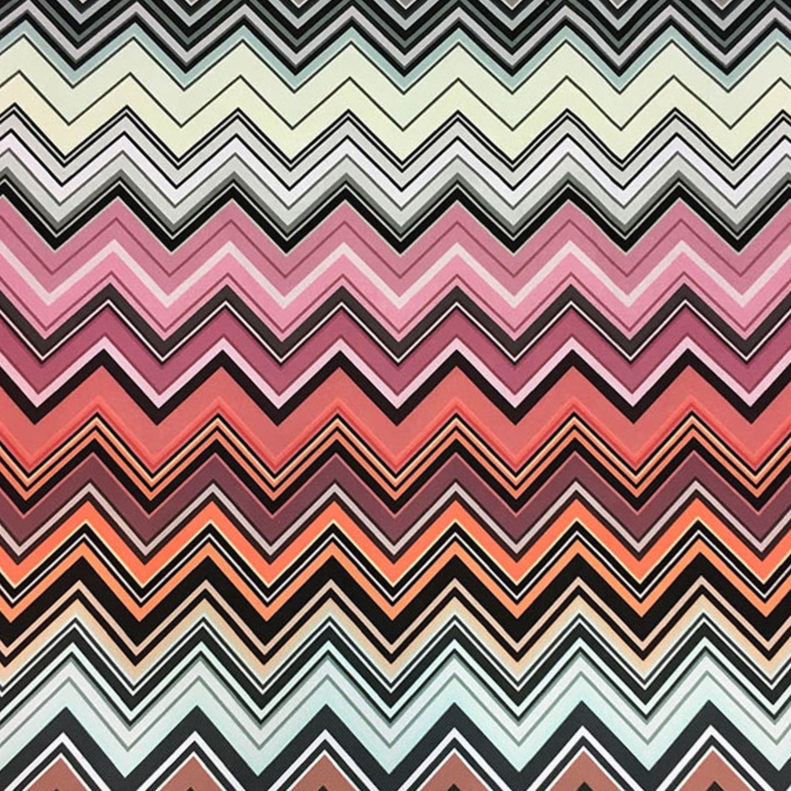 Chevron Upholstery Fabric by the Yard Pastel Colorful - Etsy