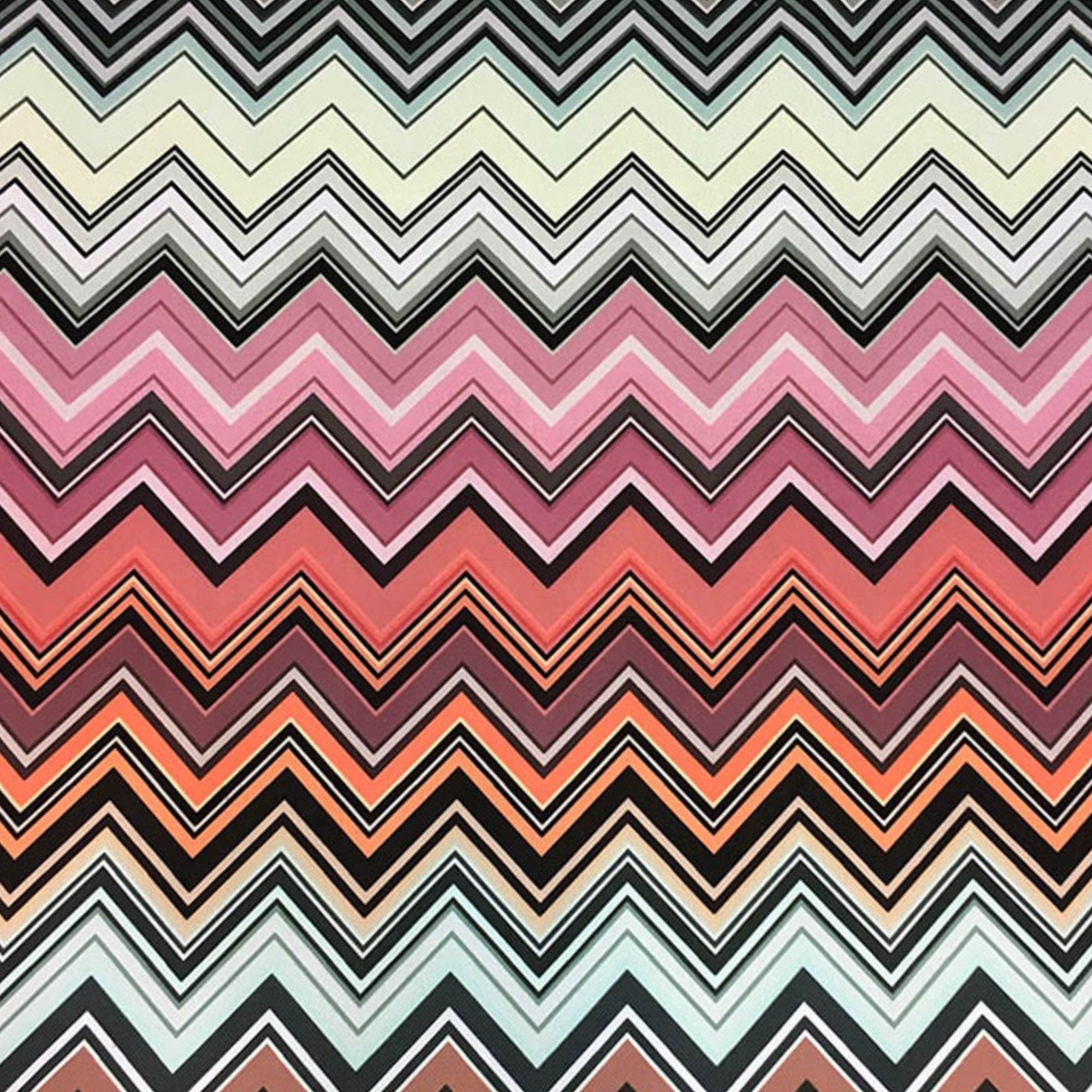 Chevron Upholstery Fabric by the Yard Pastel Colorful | Etsy