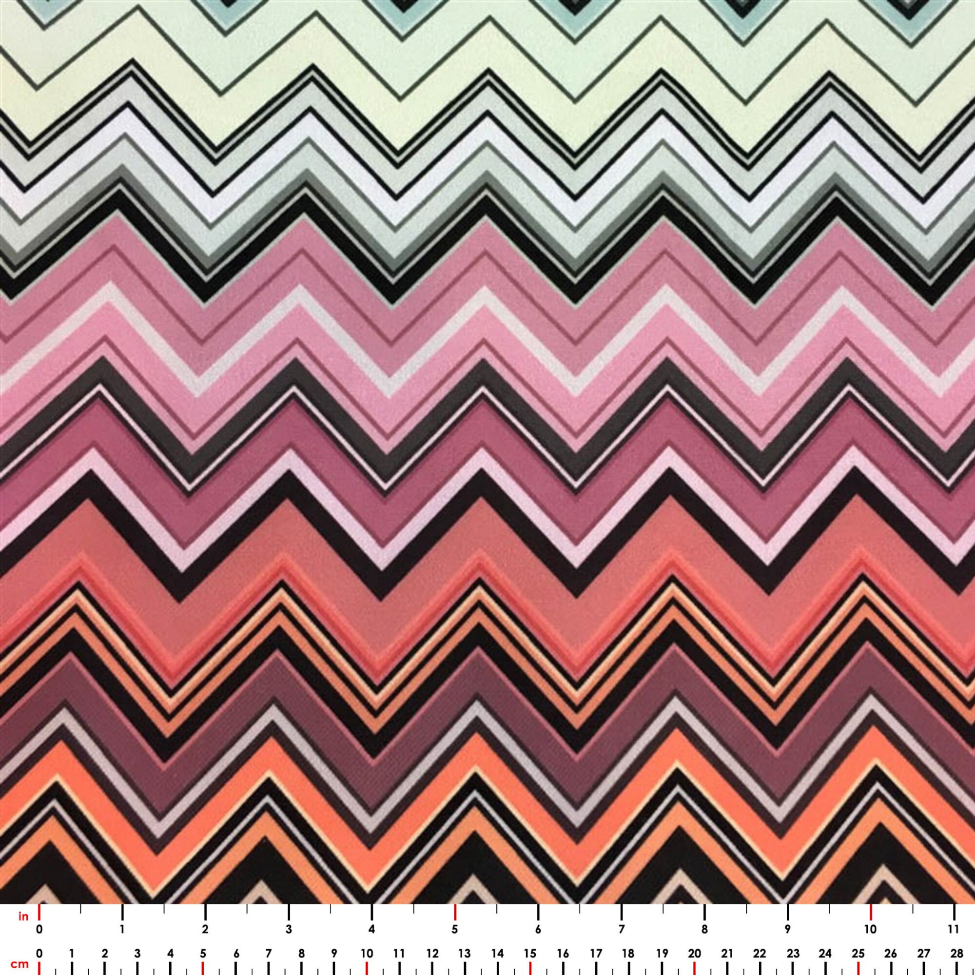 Chevron Upholstery Fabric by the Yard Pastel Colorful | Etsy