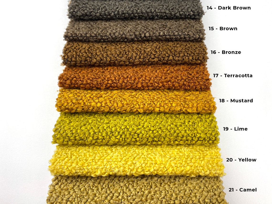 Boucle Upholstery Fabrics 37 Colors Ultra Heavy Bouclé - Etsy