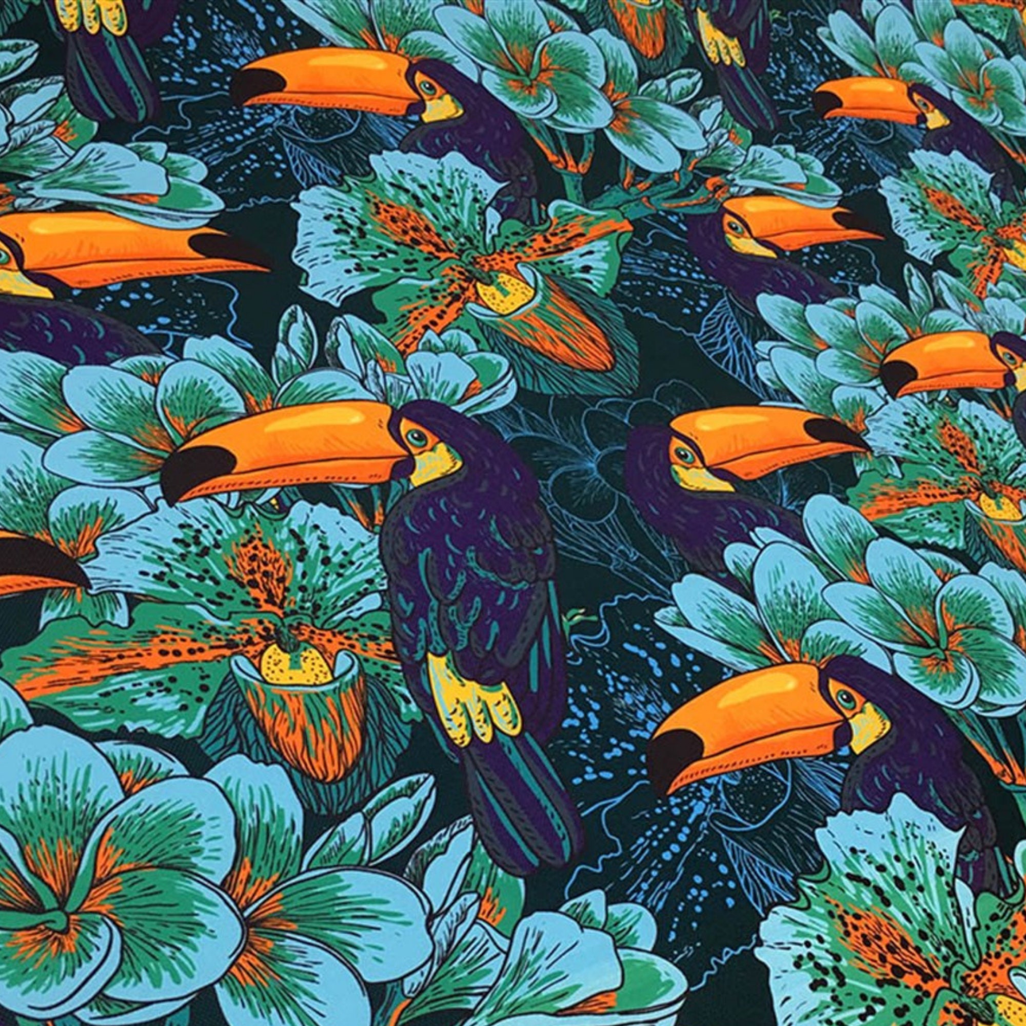 Tropical Upholstery Fabric by the Yard Amazon Rainforest - Etsy
