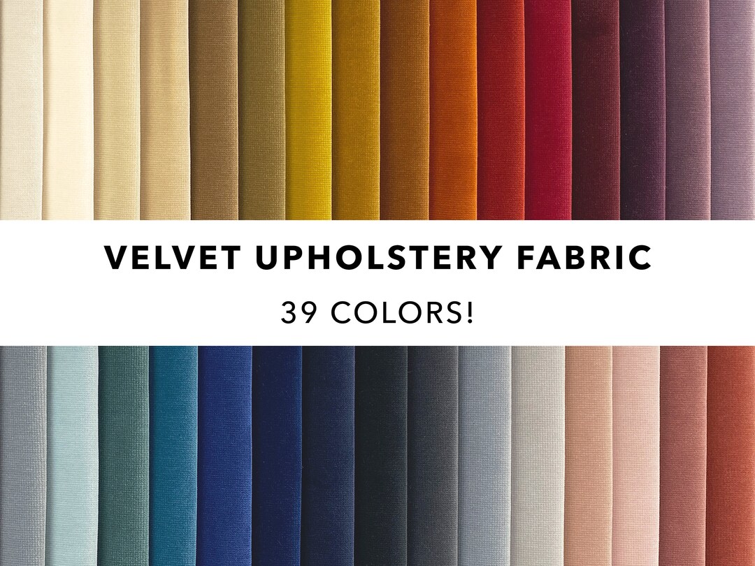Velvet Upholstery Fabric Luxury Matte Plain Velvet Material 39 - Etsy