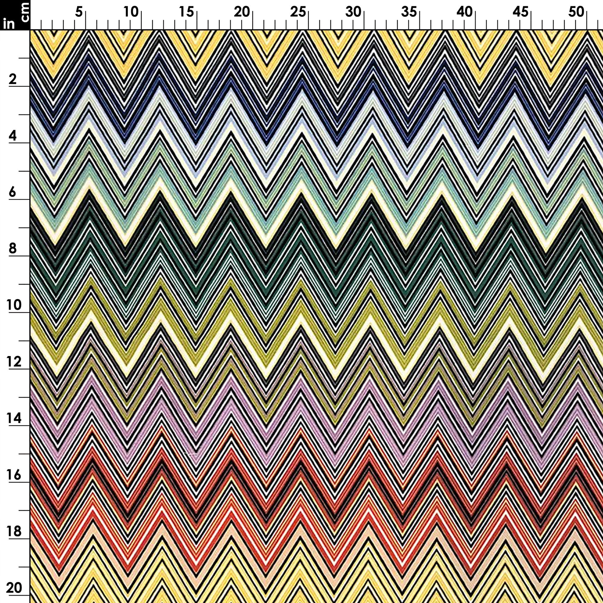 Modern Zigzag Chevron Upholstery Fabrics Colorful Geometric | Etsy