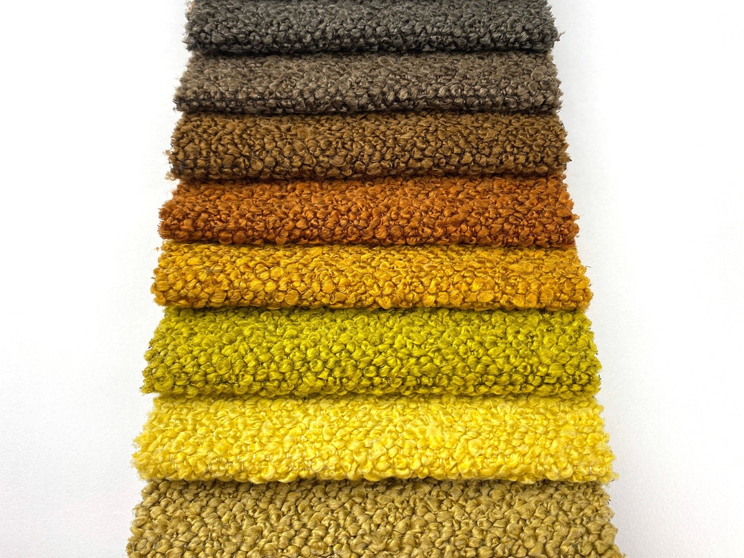 Boucle Upholstery Fabrics 37 Colors Ultra Heavy Bouclé Material Home ...