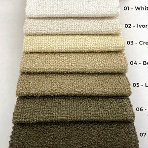 Boucle Upholstery Fabrics 27 Colors Heavy Luxury Bouclé Material Home ...
