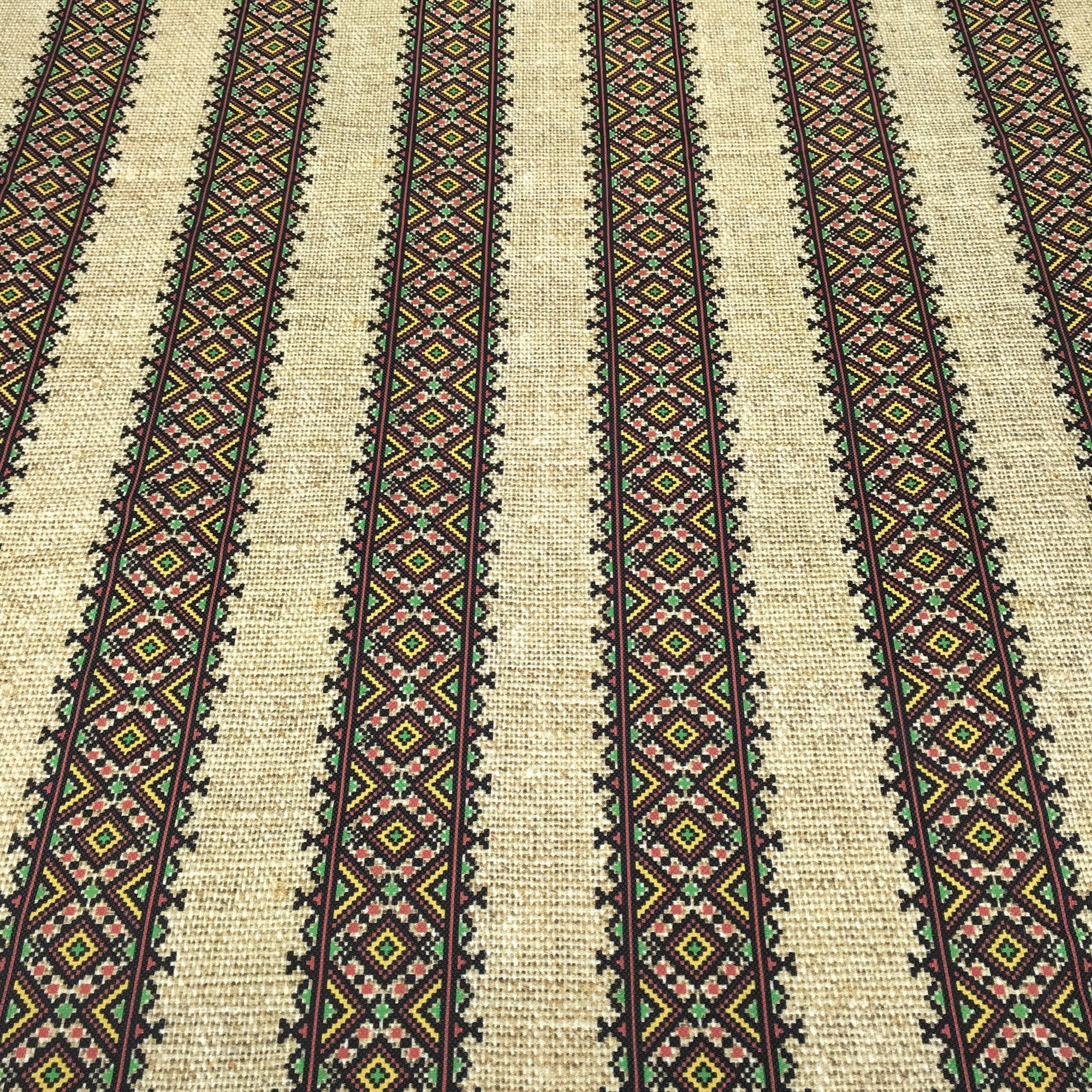 Wide Striped African Fabric by the Yard Bohemian Geometric - Etsy