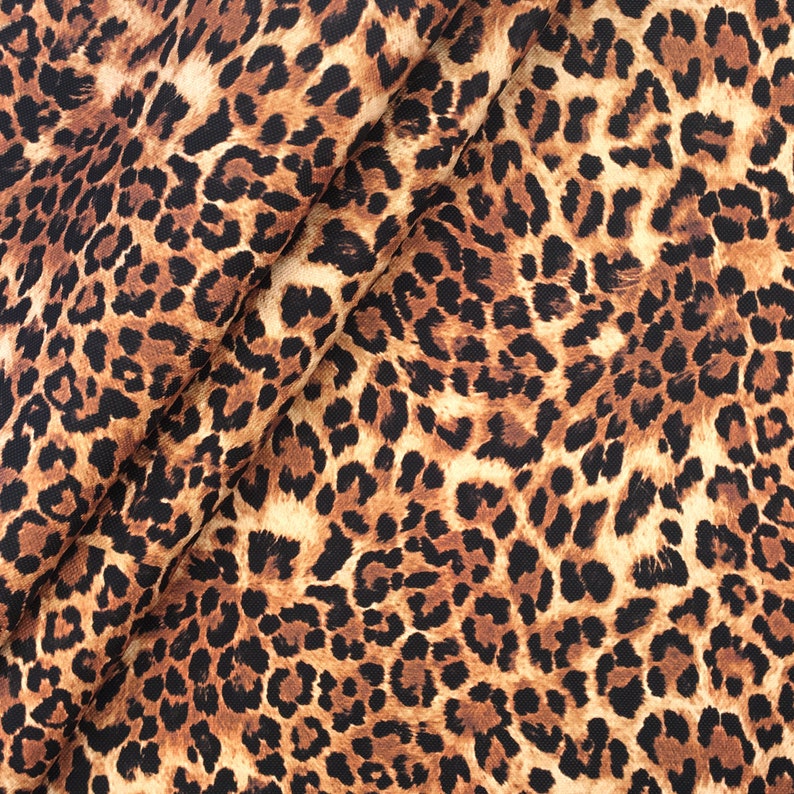 Leopard Print Upholstery Fabric by the Yard Classic Leopard | Etsy