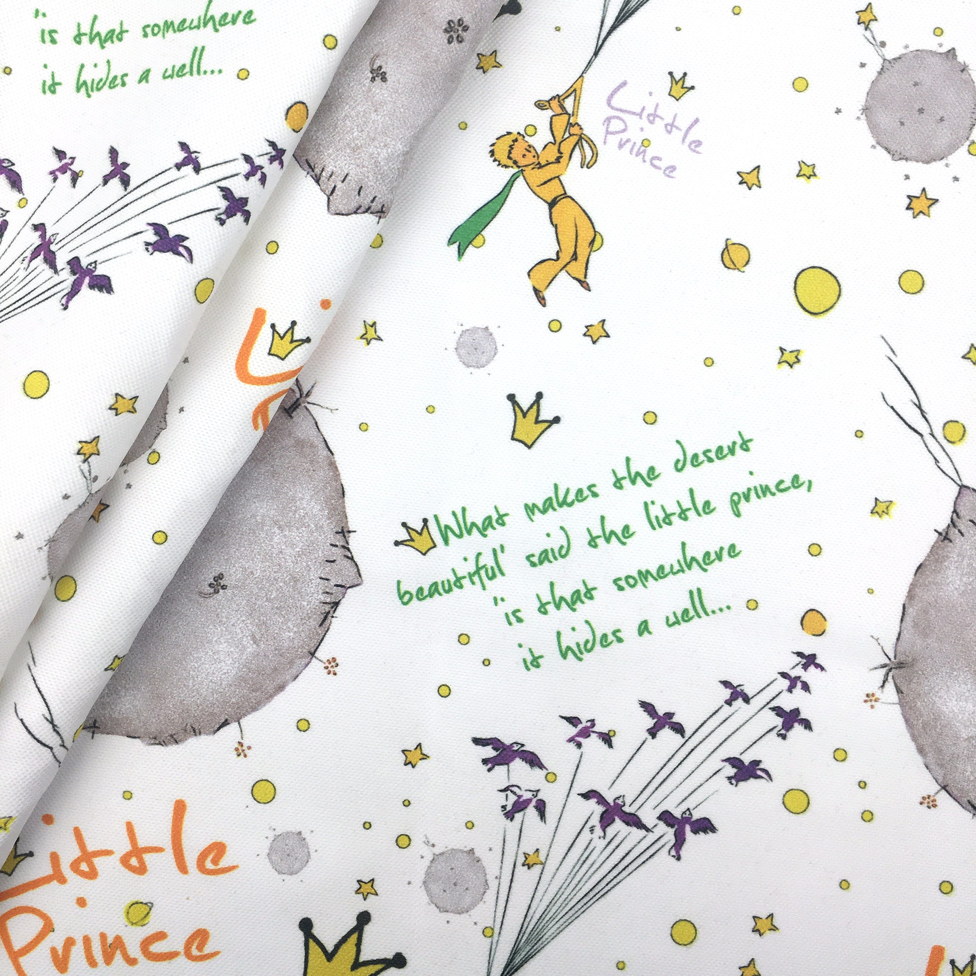 Little Prince Fabric by the Yard, Le Petit Prince Art Print Home Decor ...