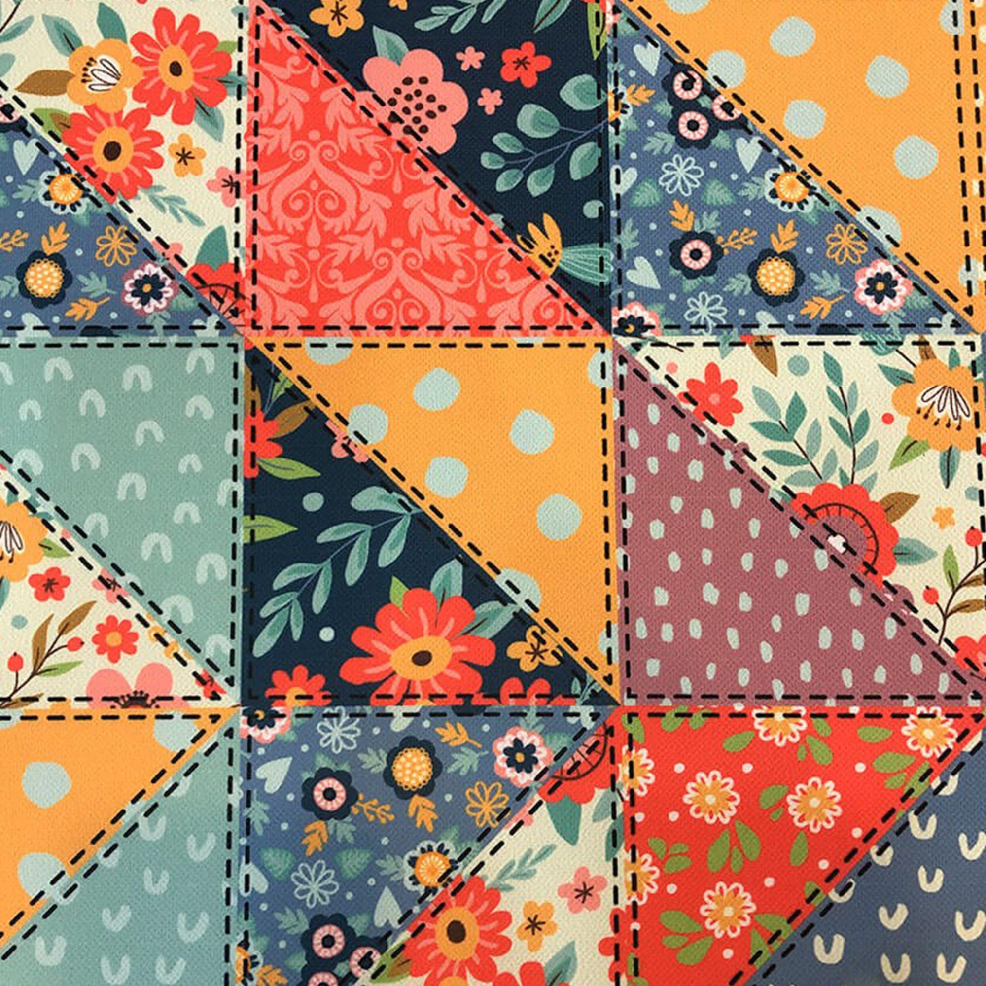 Craft Supplies & Tools Visual Arts Modern Geometric Patchwork Print ...