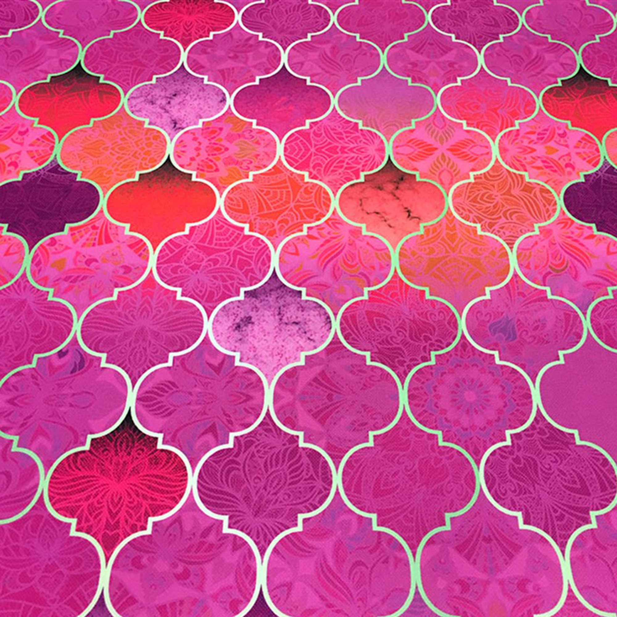 Pink Moroccan Upholstery Fabric Trellis Print Oriental Home - Etsy