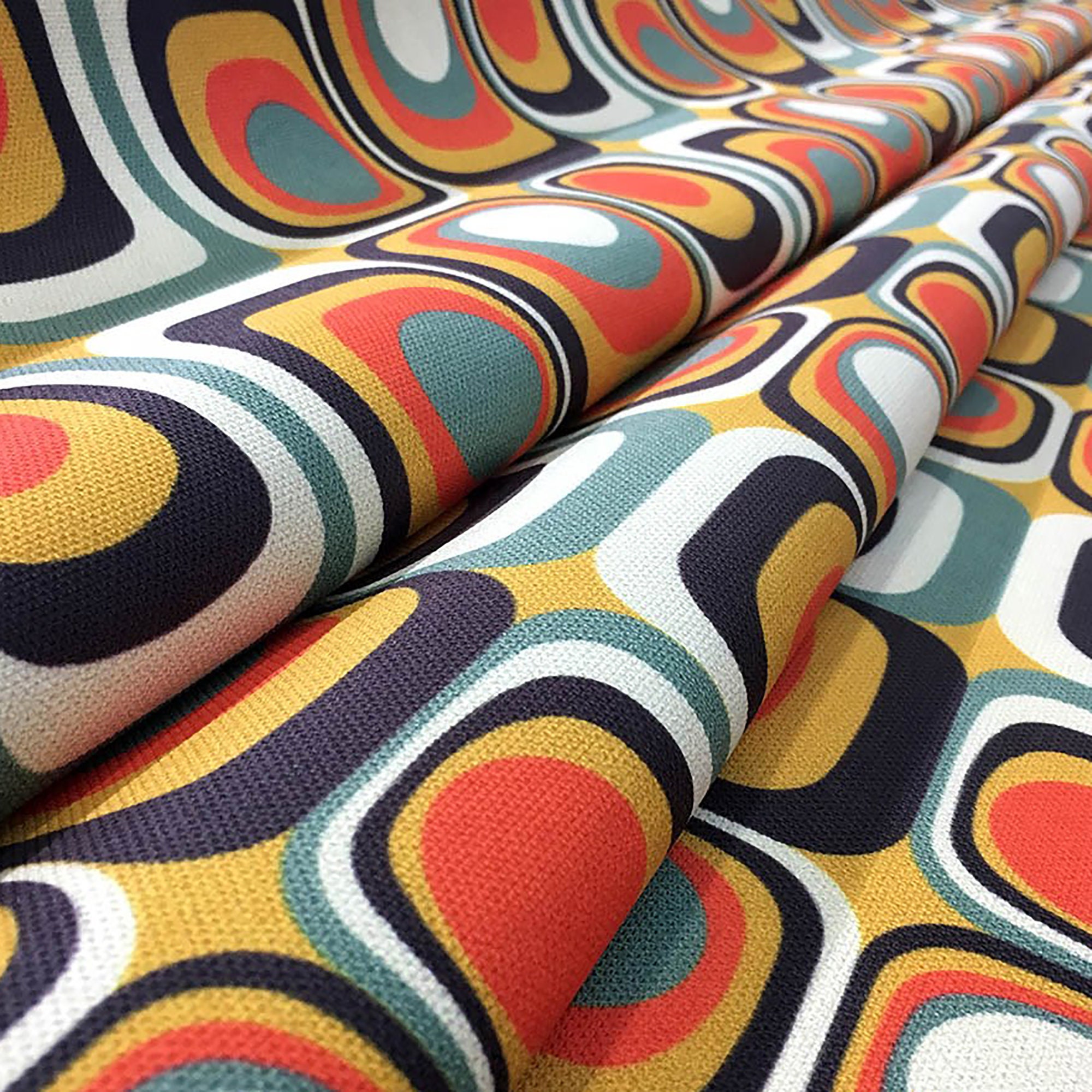 Retro Vintage Upholstery Fabric 60s 70s Mid Century Modern | Etsy