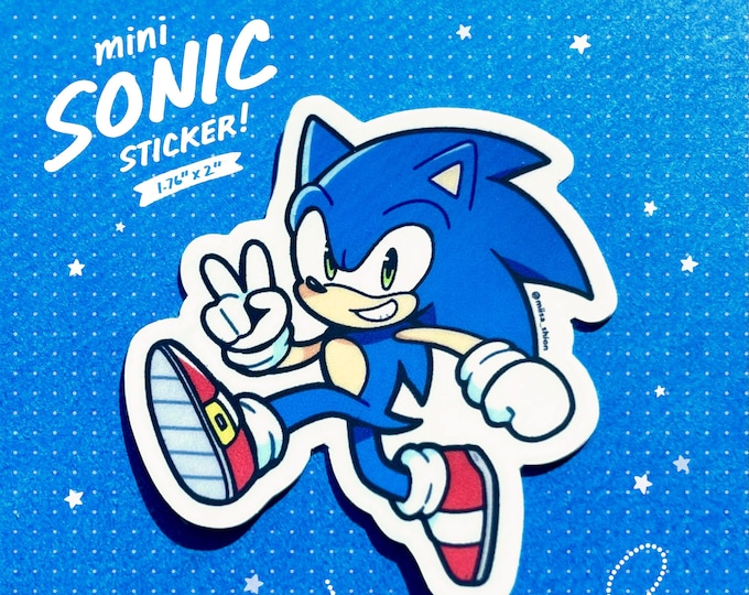 Mini Sonic Sticker - Etsy