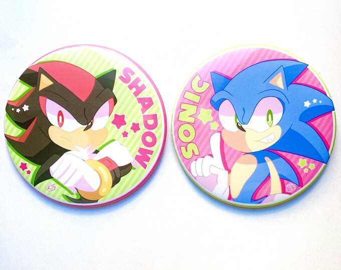 Sonic the Hedgehog Jumbo Buttons - Etsy