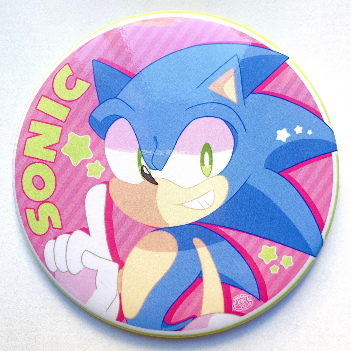 Sonic the Hedgehog Jumbo Buttons - Etsy