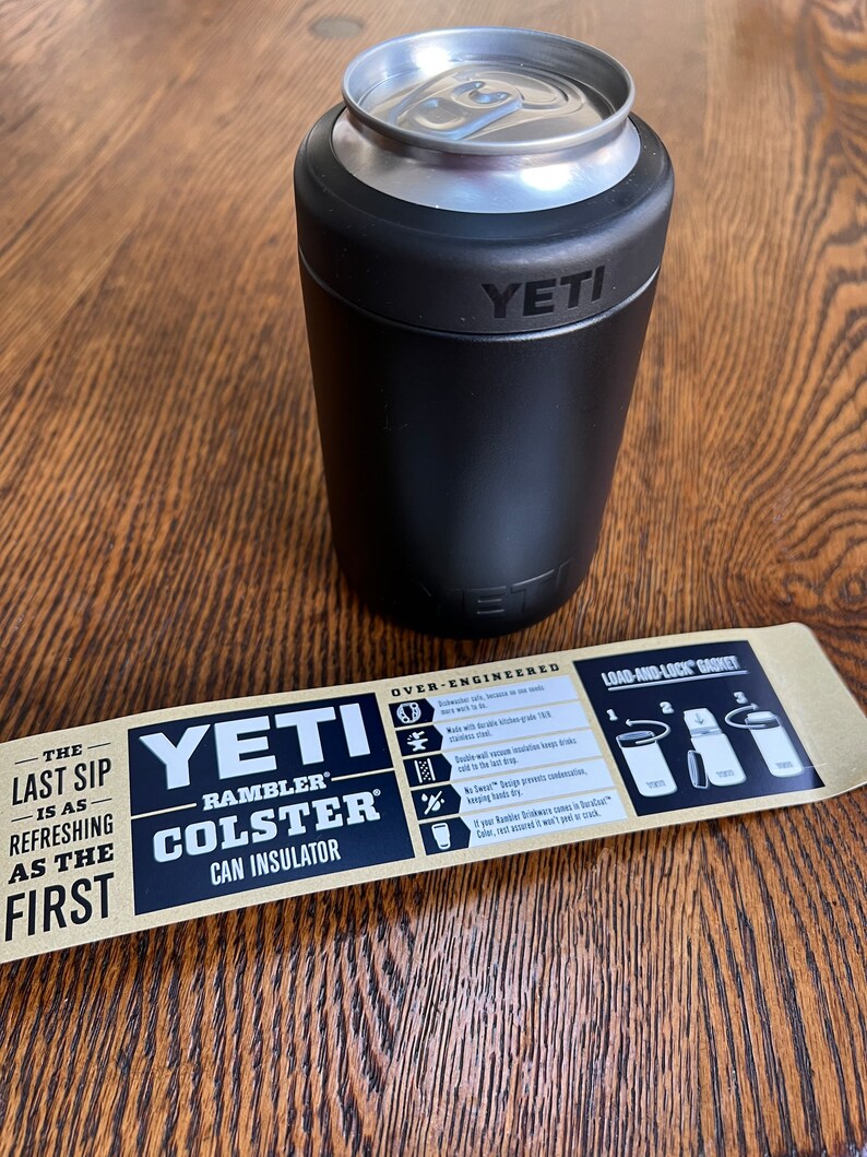 Plimsoll Mark Load Lines Etched Yeti 12 Oz Black Rambler Colster Can ...