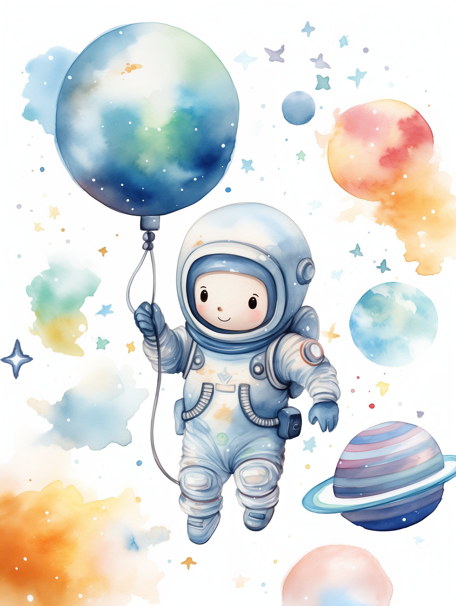 3 Digital Download High Quality Pngs Magic Astronaut Clipart Card ...