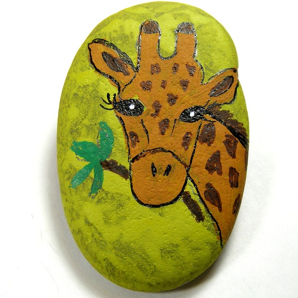 Painted Rock Giraffe - Etsy