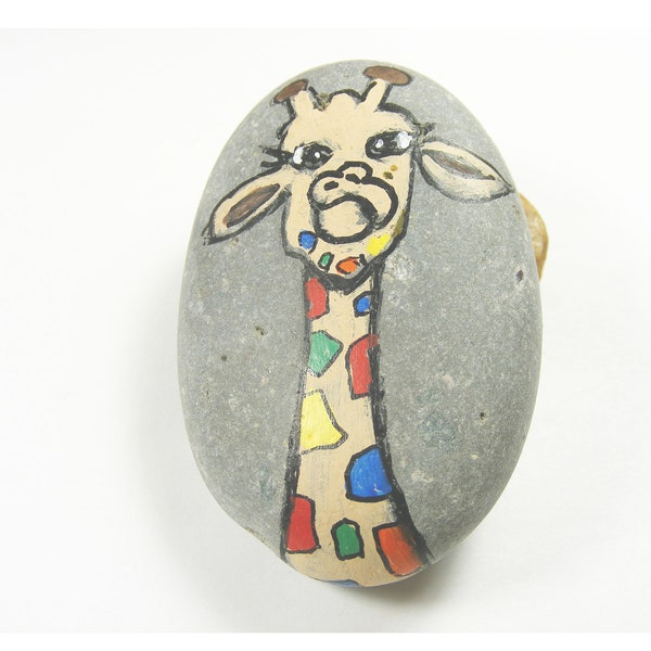 Painted Rock Giraffe - Etsy
